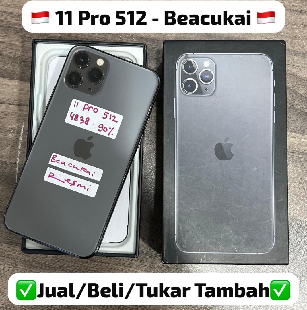 Iphone 11 pro 512 Gb Space Grey resmi beacukai, Telepon Seluler ...