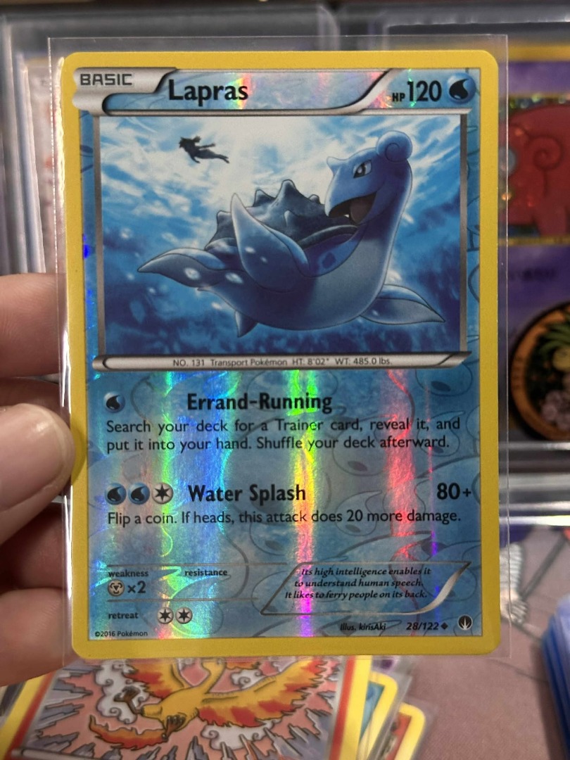Lapras [Reverse Holo] #28 Pokemon BREAKpoint, Hobbies & Toys, Toys ...