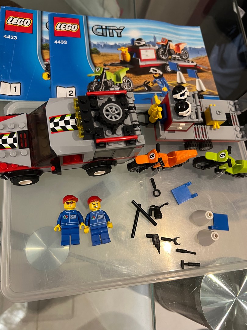 Lego 4433 越野電單車運輸車, 興趣及遊戲, 玩具 & 遊戲類 - Carousell