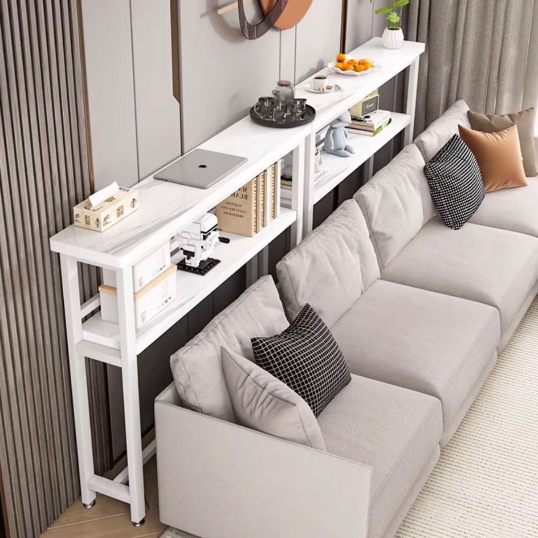 Long Console Table Shelf | Entryway Display Console Table | Narrow ...