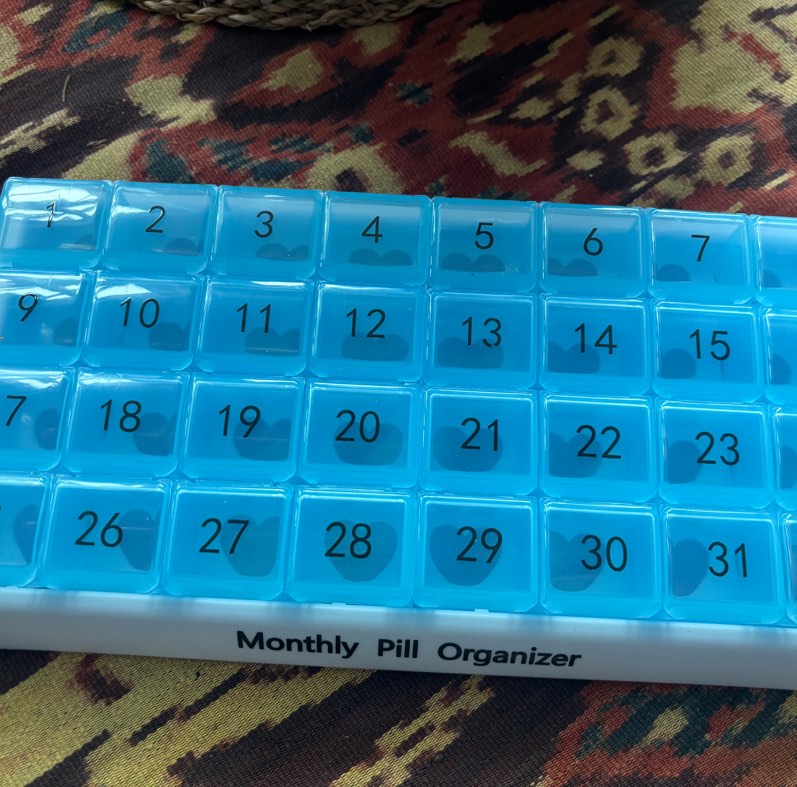 Monthly pill organiser, Health & Nutrition, Medical Supplies & Tools on ...