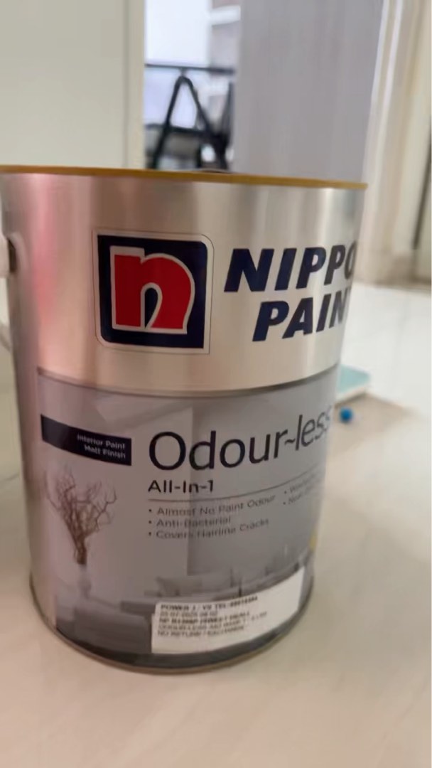Nippon Paint Odourless - Indigo Mist & Sweet Deal, Furniture & Home ...
