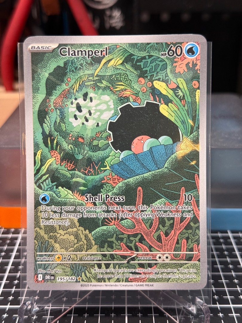 Pokemon card clamperl destined rivals eng, Hobbies & Toys, Toys & Games ...