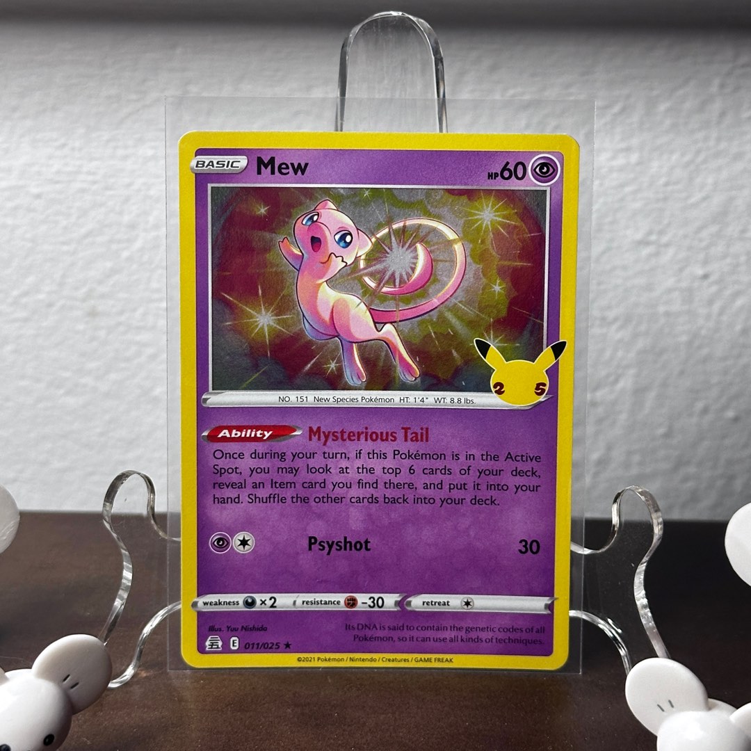 Pokémon TCG Mew Celebrations: 25th Anniversary holo 011/025 m, Hobbies ...