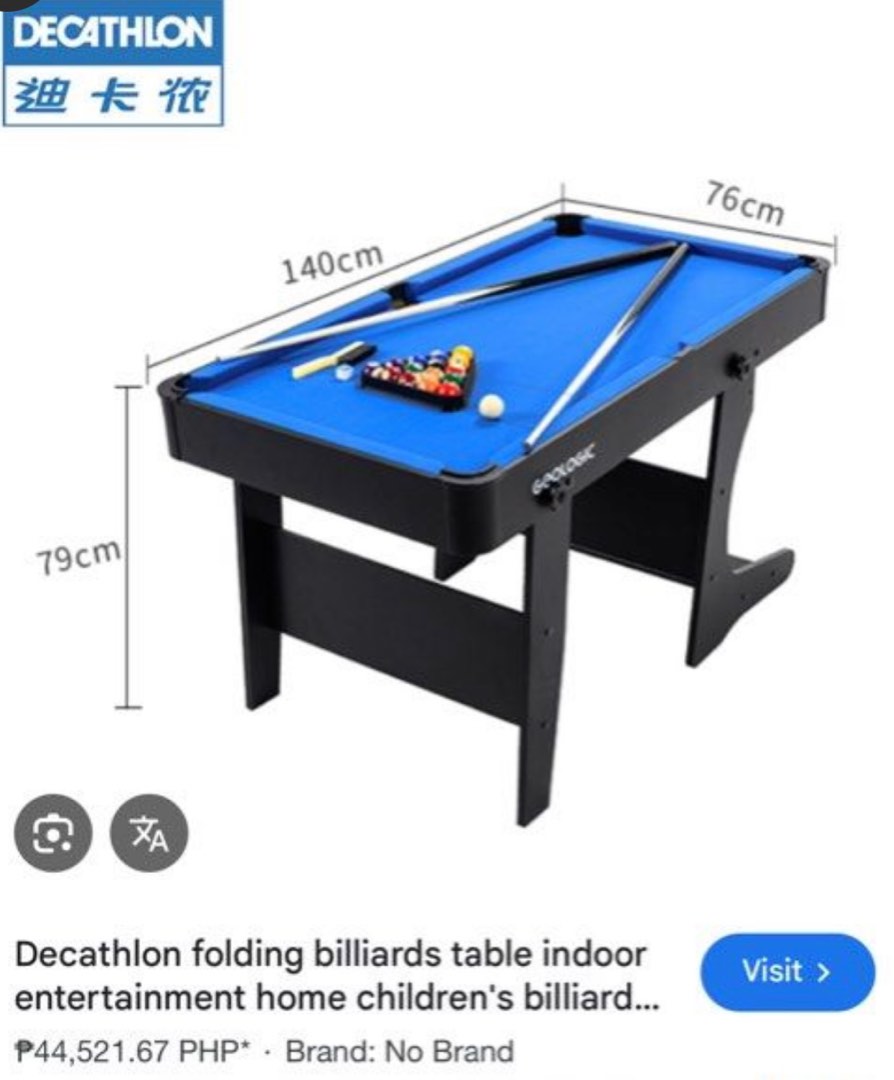 Decathlon Pool Table, Sports Equipment, Sports & Games, Billiards ...