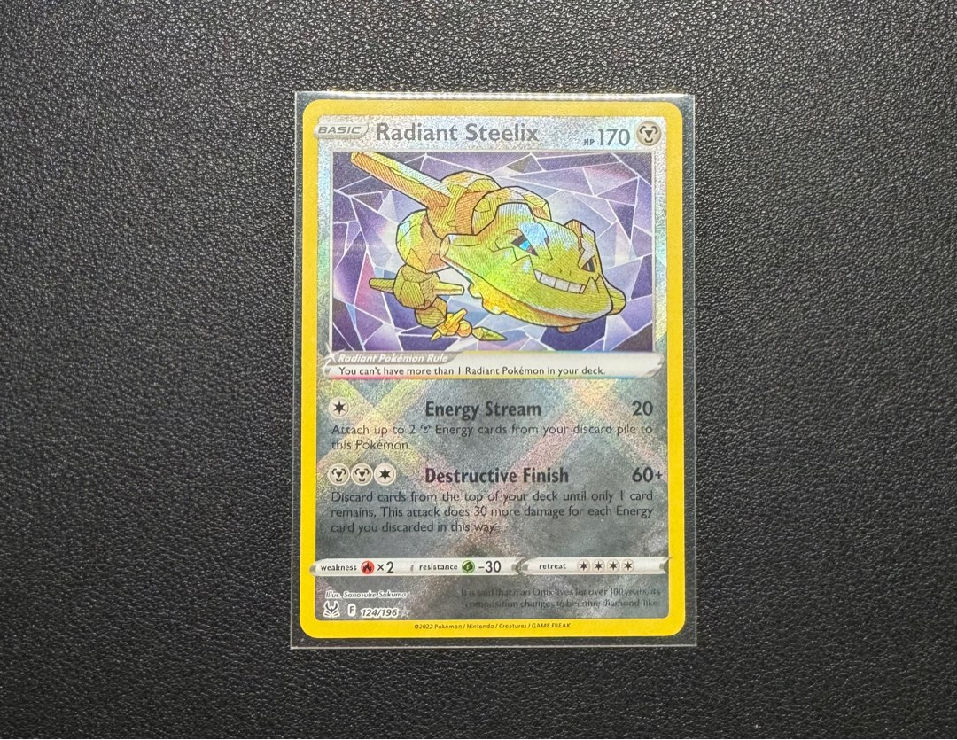 Radiant Steelix #124 - Pokemon Lost Origin | Pokemon TCG, Hobbies ...