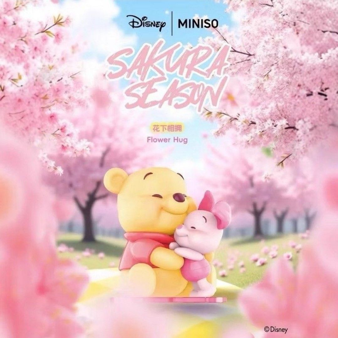 Sakura Season Blind Box Miniso Winnie the Pooh (Flower Hug) BRAND NEW ...