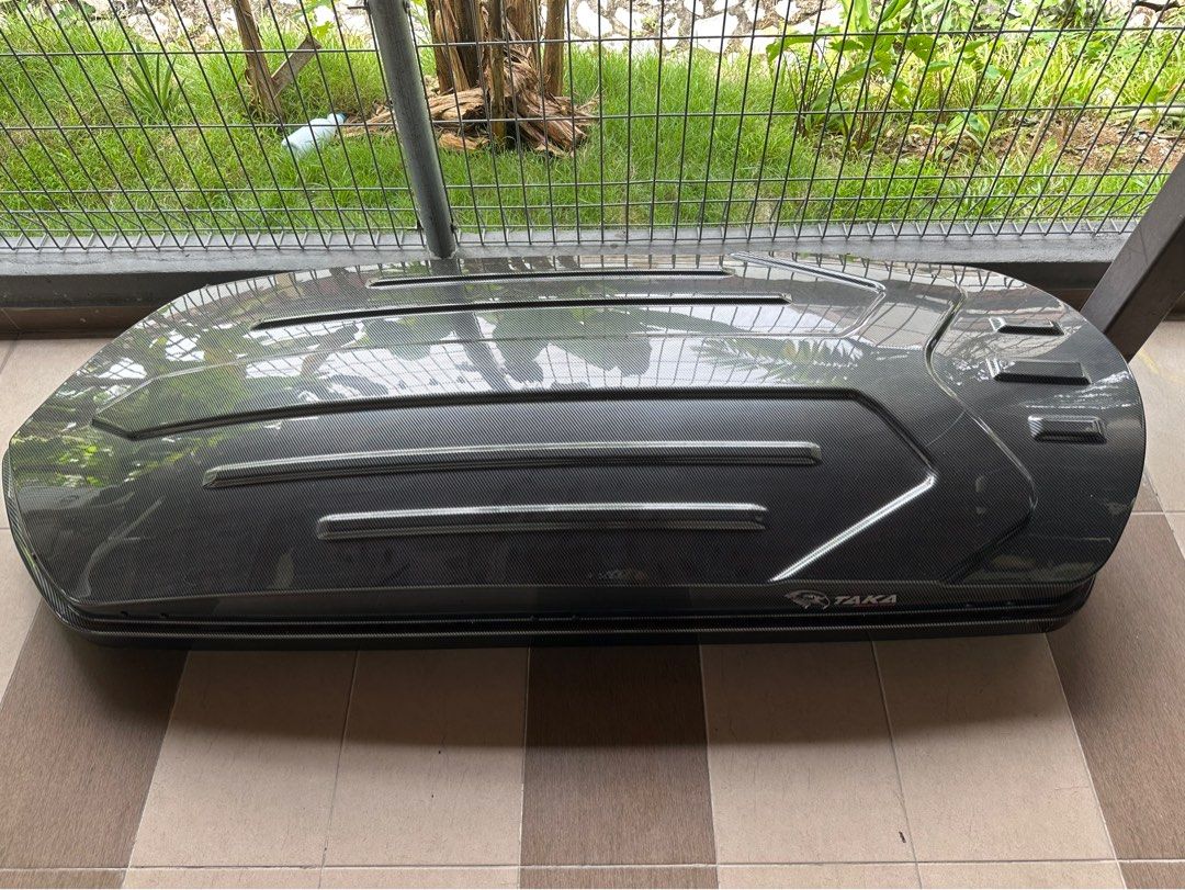 TAKA ROOF BOX CARBON FIBRE 420 LITRE, Auto Accessories on Carousell