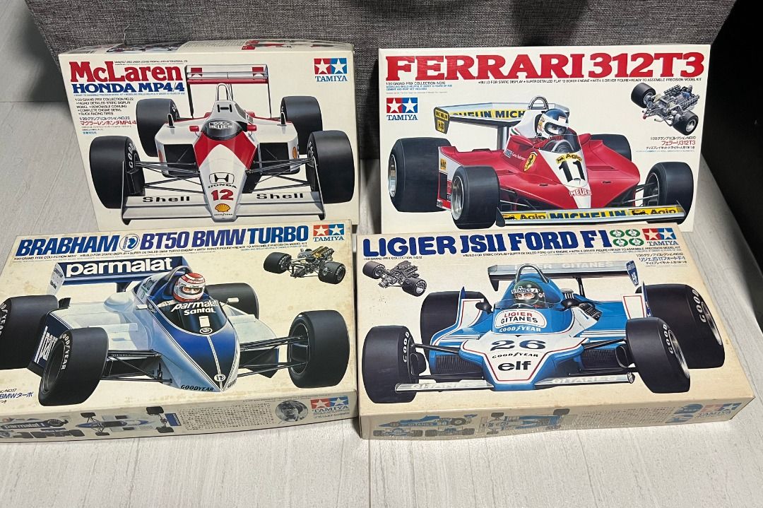 Tamiya Formula 1 Model Car Kits - McLaren, Ferrari, Brabham & Ligier 1/ ...