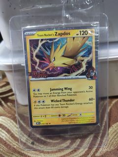Pokemon TCG Team Rocket’s Zapdos Promo Sealed Destined Rivals, Hobbies ...