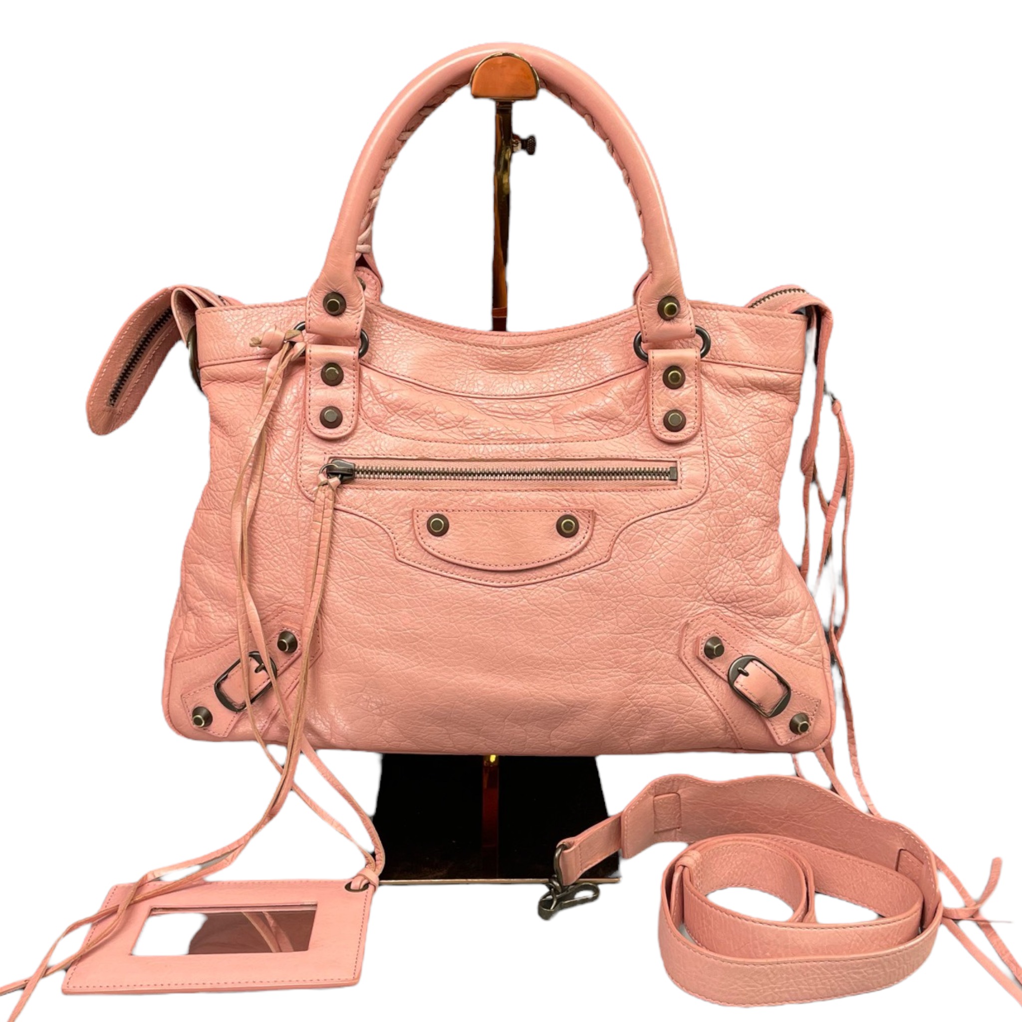 Balenciaga First Bag in Pink, Luxury, Bags & Wallets on Carousell