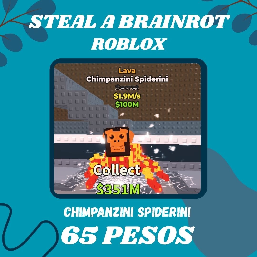 chimpanzini spyderini - Steal a Brainrot | Roblox, Video Gaming, Video ...