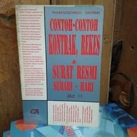 Contoh Kontrak Rekes surat resmi sehari-hari jilid 11 - Sudargo Gautam ...