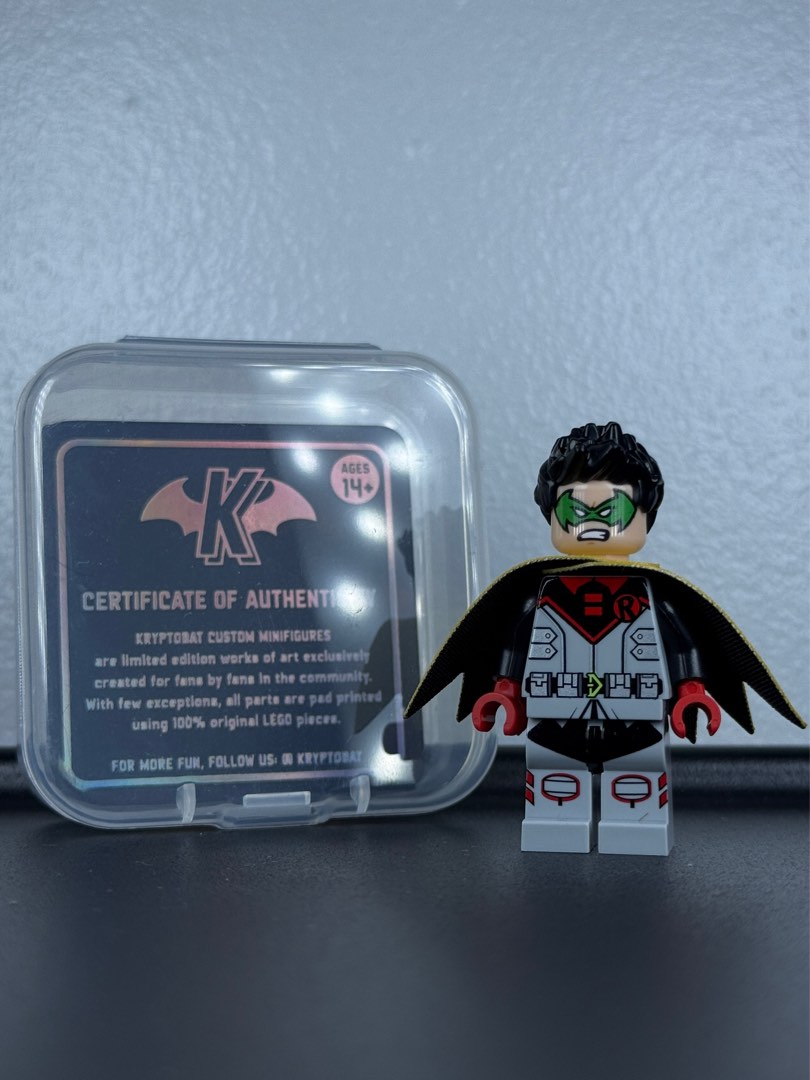 Custom LEGO Gray Suit Damian Wayne Robin, Hobbies & Toys, Toys & Games ...