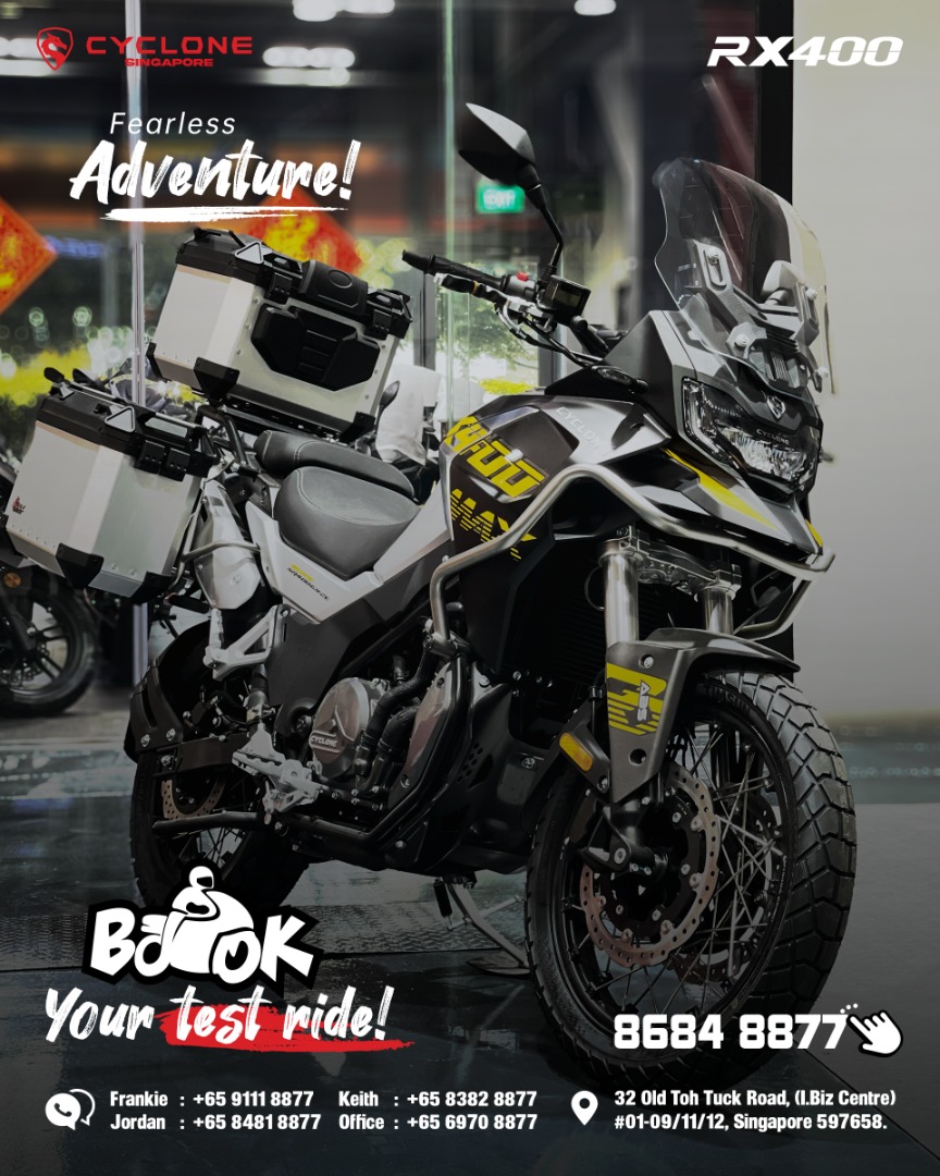 CYCLONE RX400 | CLASS 2A | ADVENTURE BIKE |, Motorcycles, Motorcycles ...
