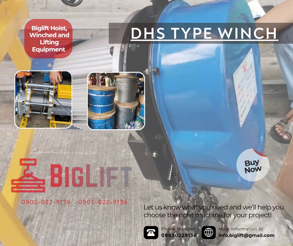 DHS Type Winch – Wire Rope – Electric Winch – Hand Pallet – Engine ...