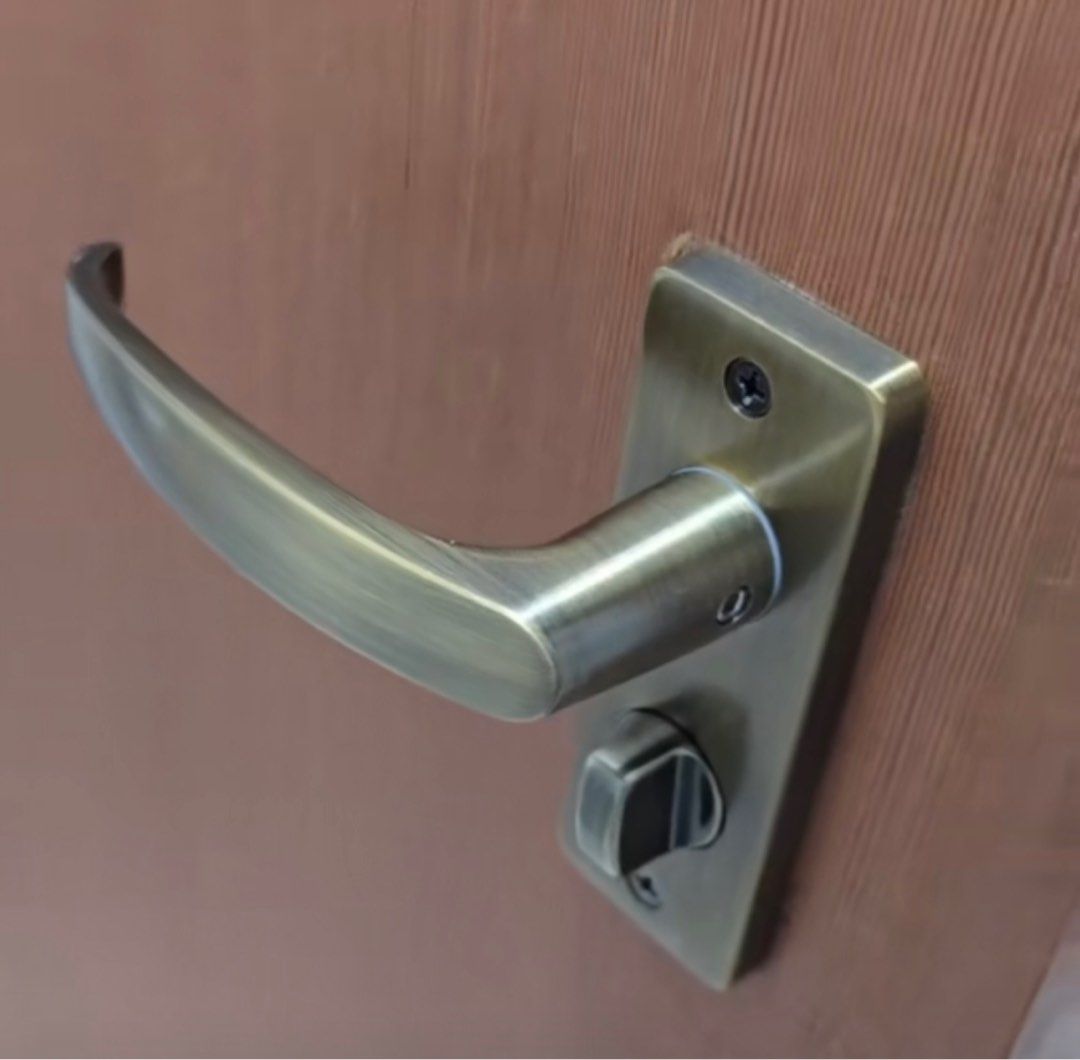 Door lock BTO / HDB / Toilet Lock / Room Door Lock Lever / L Lever ...