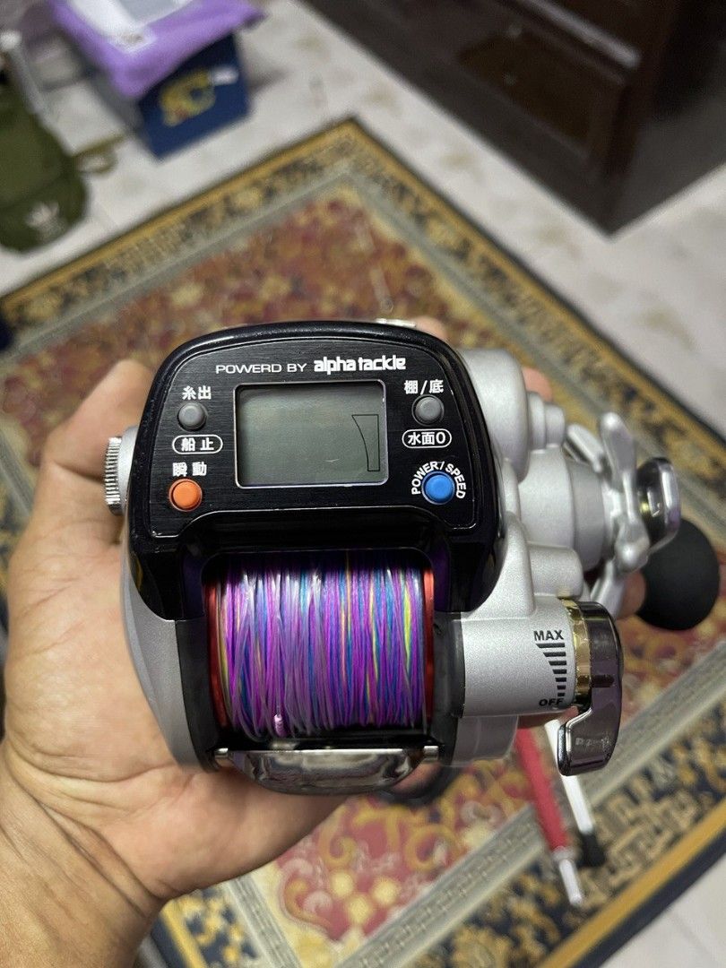 Electric reel Alpha Tackle Dual power 500Msp, Sports Equipment, Fishing ...
