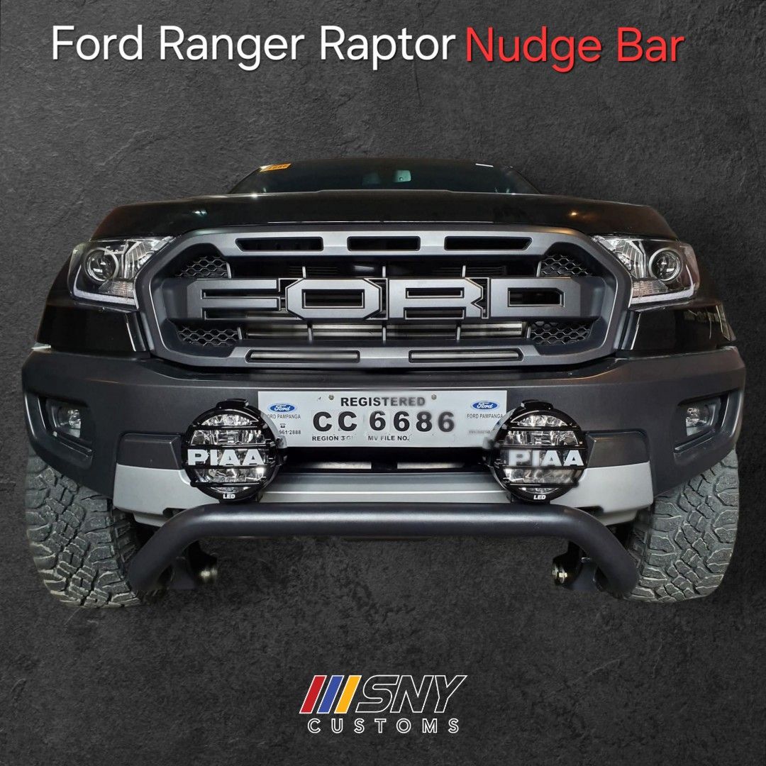 FORD Ranger Raptor Nudge bar with lamp stay optional PIAA LP570 Japan ...