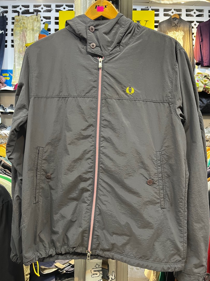 Fred Perry Hooded Jacket, Men's Fashion, Coats, Jackets and Outerwear ...