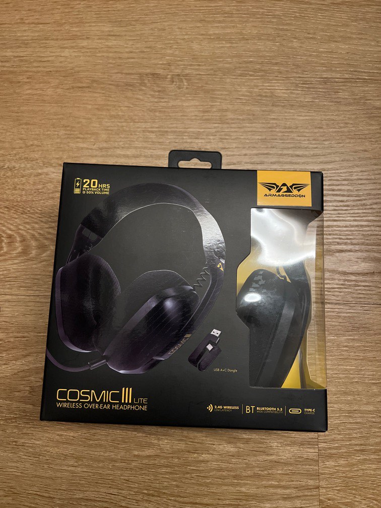 Gaming Headphone Armageddon Cosmic 3 Lite Wireless, Audio, Headphones ...