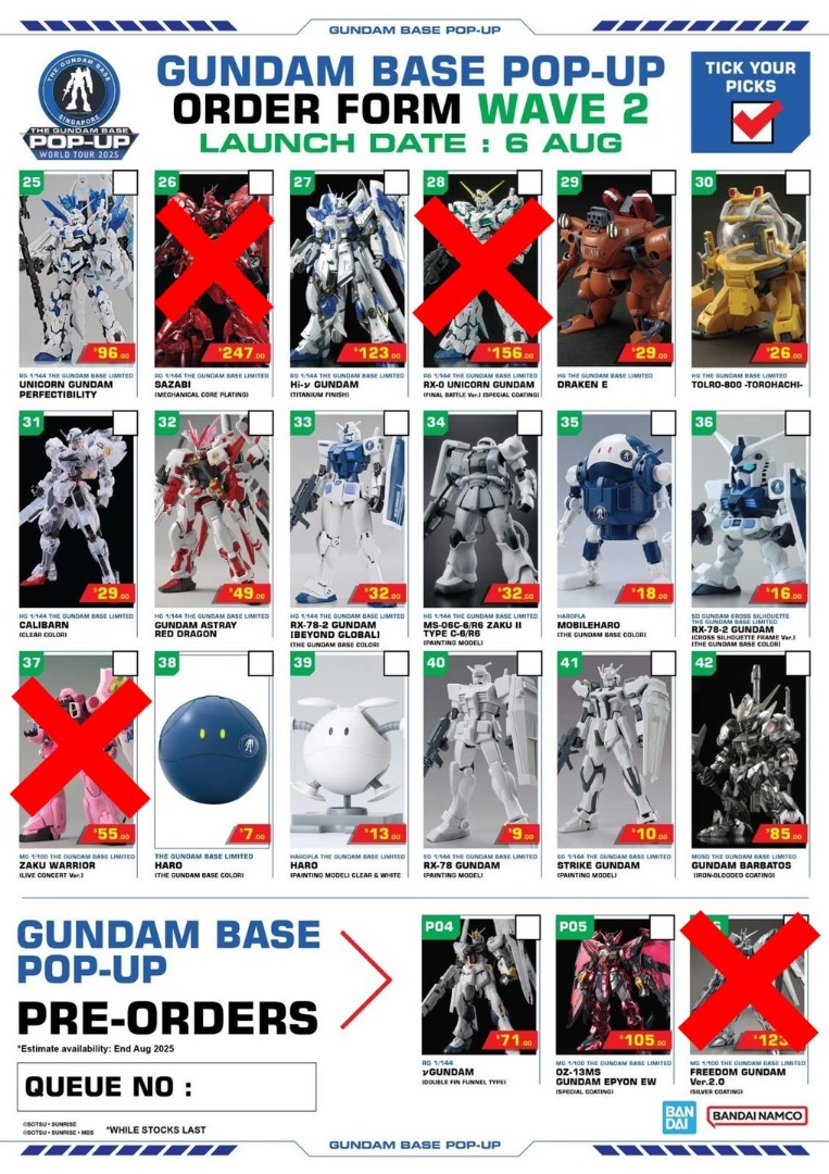 HTB> Wave 2 Gundam Base @ Jewel, Hobbies & Toys, Toys & Games on Carousell