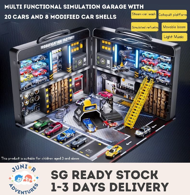 Kids Car Toy Parking Lot Toy Car Model Car Repair Toys, Hobbies & Toys ...