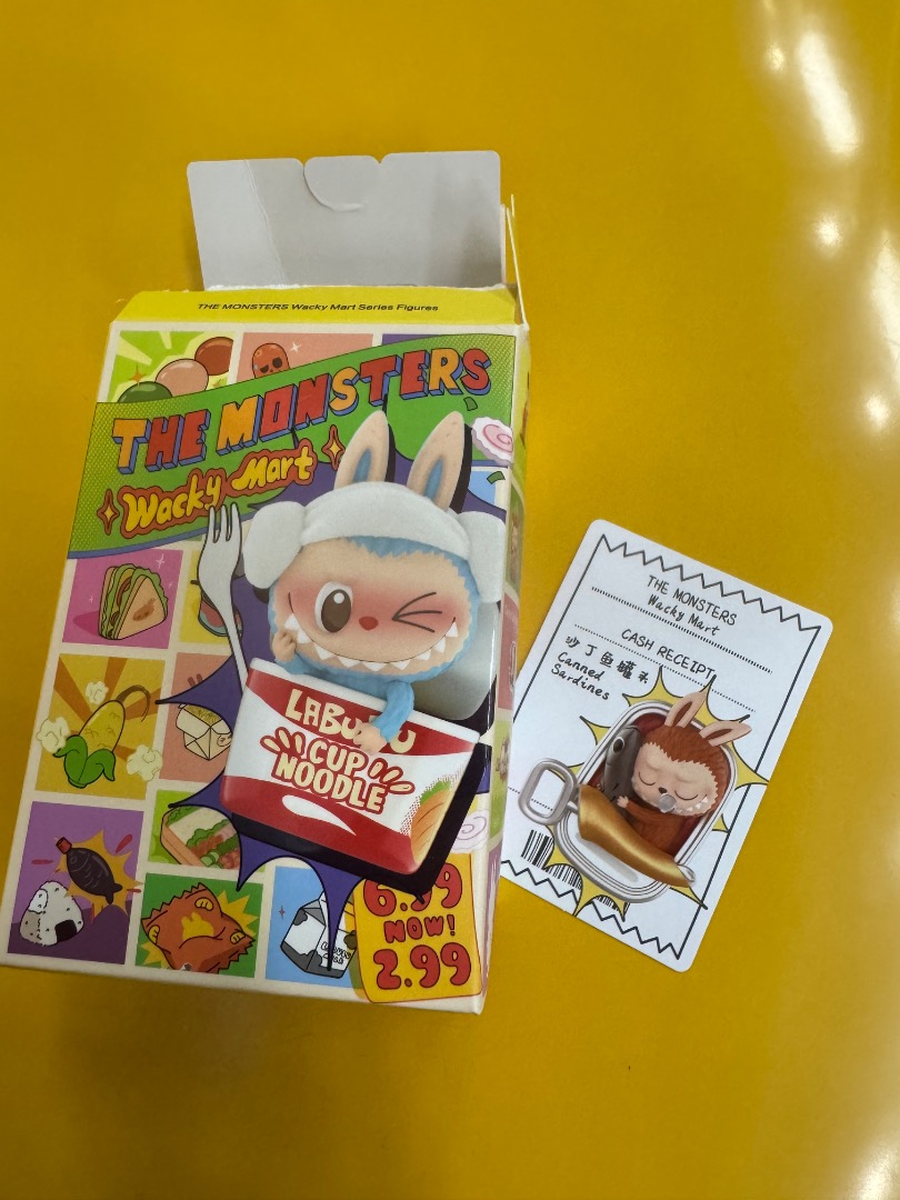 Labubu Wacky Mart Canned Sardine, Hobbies & Toys, Toys & Games on Carousell