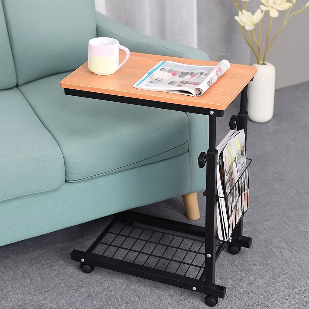 Laptop Table With Wheels | Rolling Laptop Table | Adjustable Laptop ...
