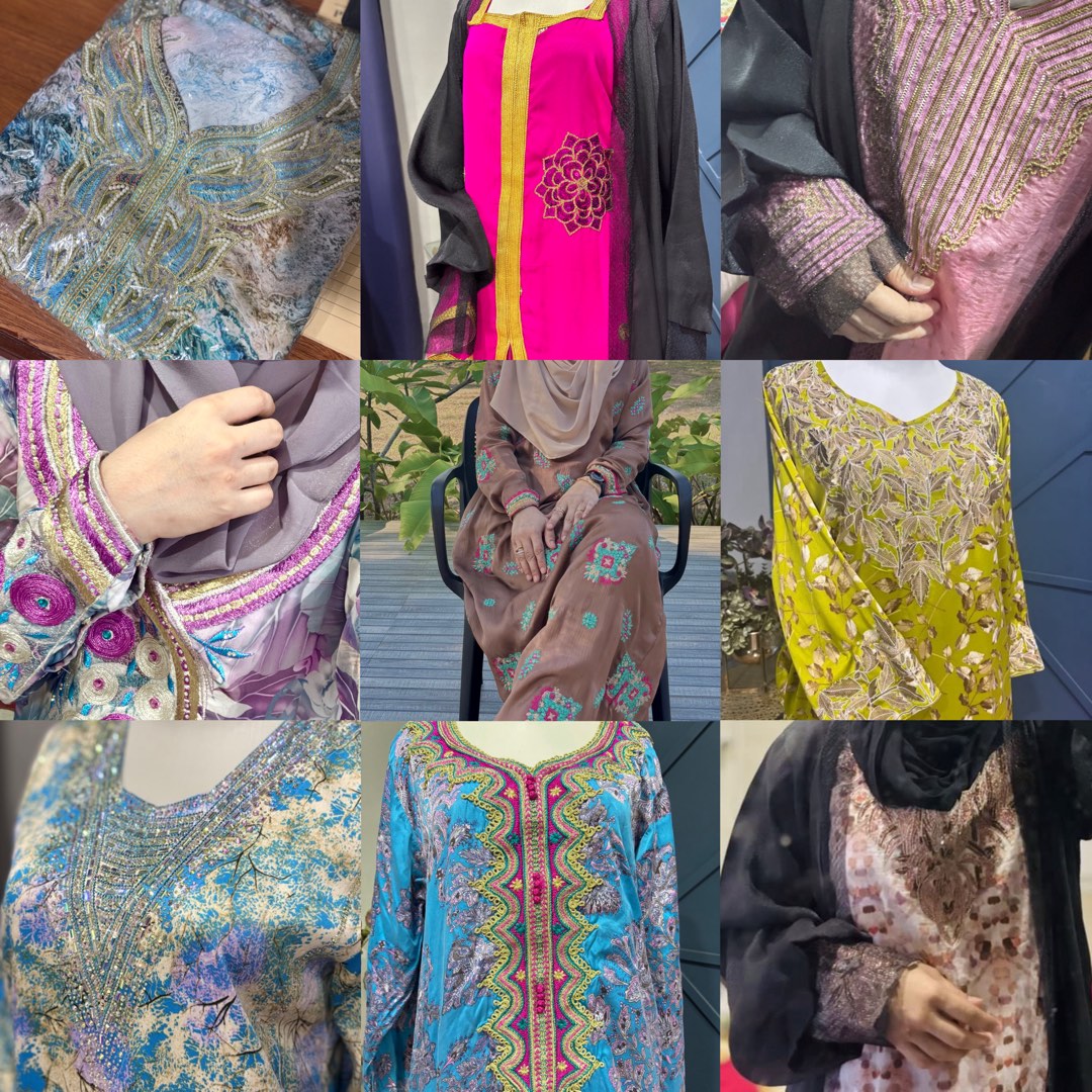 Mix Mukhawar Jalabiya 3 for 100, Women's Fashion, Muslimah Fashion ...