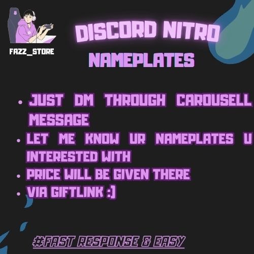 NAMEPLATES DISCORD ON SALES !!, Video Gaming, Gaming Accessories, Game ...