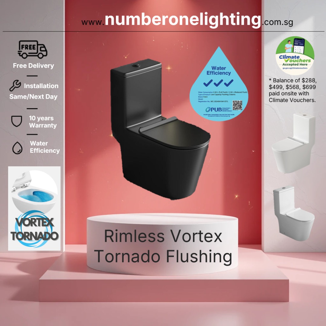 [NEA CLIMATE VOUCHER $400] Toilet Closet with installation services ...