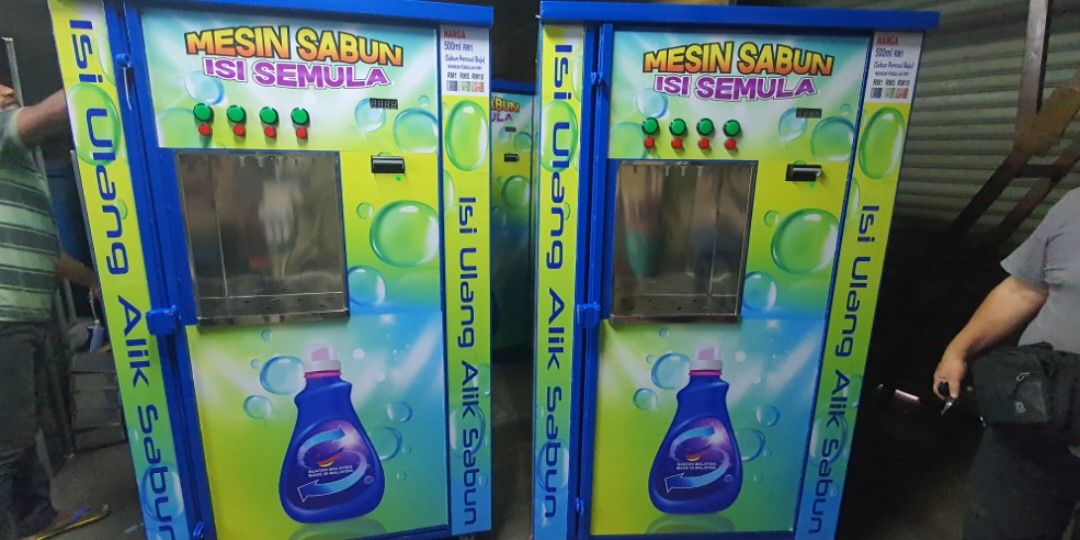 Sabun Vending Machine Layan Diri, Looking For on Carousell
