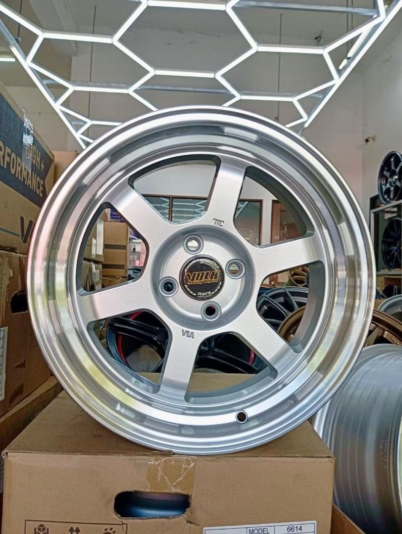 SPORT Rim TE37 ROTA 16" X8JJ MYVI SAGA ALZA VIOS CITY JAZZ YARIS ALMERA ...