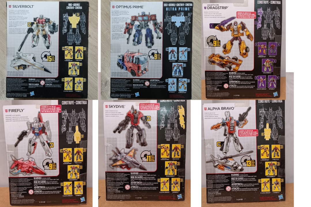 Transformers Combiner Wars FULL SET (6pcs, MISB) - Silverbolt, Optimus ...