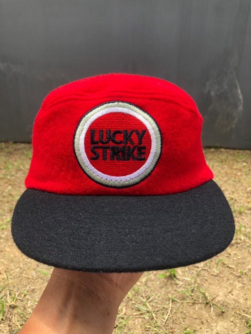 Vintage Japan Lucky Strike 6 Panel, Men's Fashion, Watches ...
