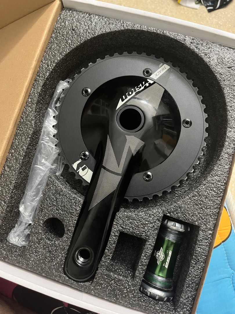 Vision track crankset fixed gear with tool, Sports Equipment, Bicycles ...