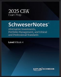CFA level 1 2025 / 2026 Kaplan schwesernotes notes, textbook, 1000 ...