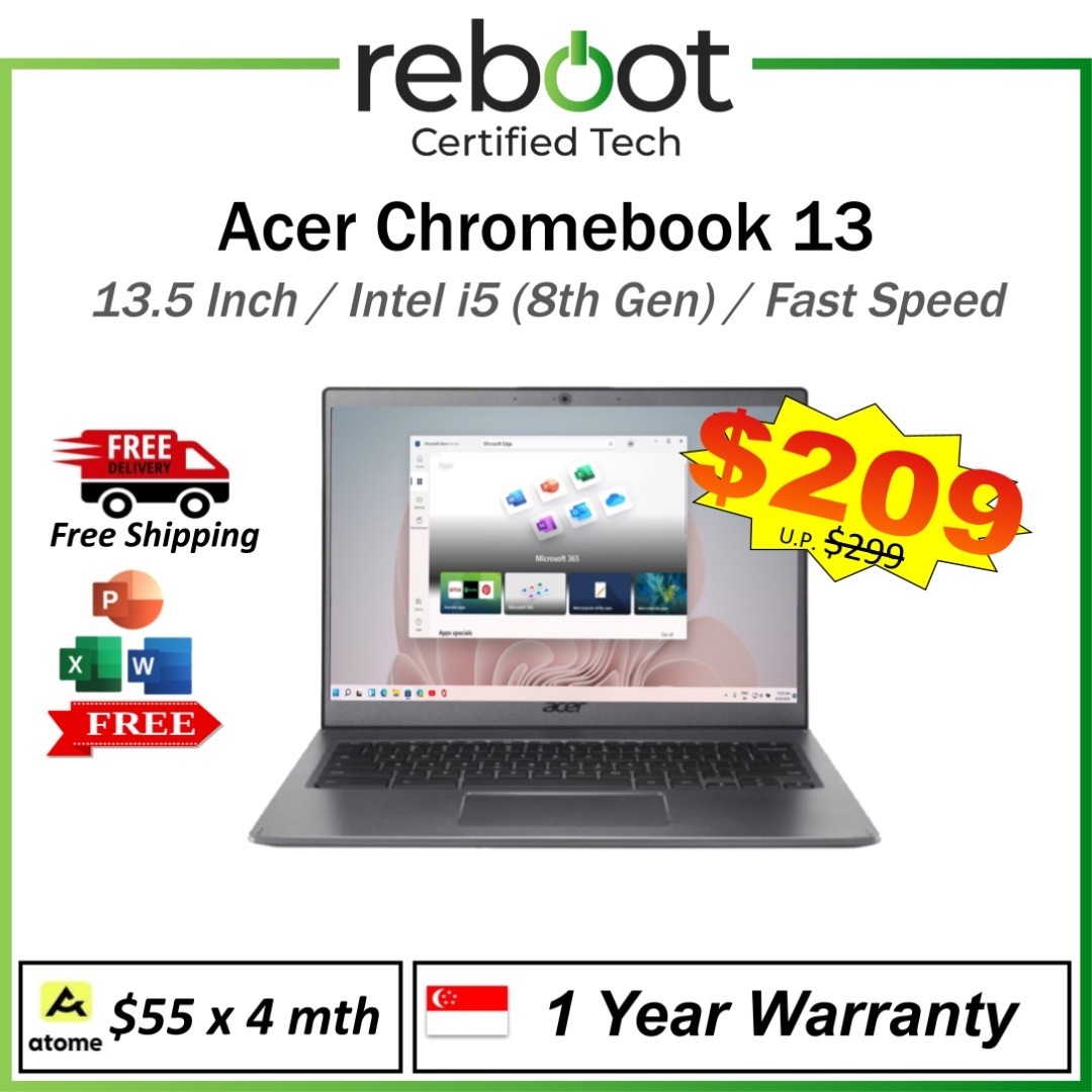 Acer 13 inch i5 Laptop - 13.5 Inch - 8th Gen i5 Processor - Free MS ...