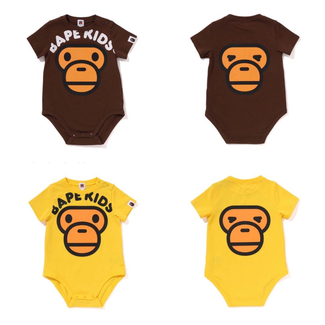 BAPE BABY MILO FACE BODYSUIT, Babies & Kids, Babies & Kids Fashion on ...