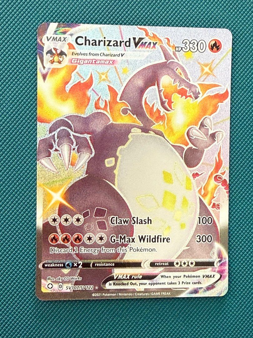 Charizard vmax SV107/SV122 shining fates shiny Charizard ex Pokemon tcg ...