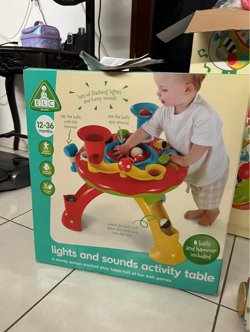 Elc light and sound activity table, Bayi & Anak, Mainan & Baby Walker ...