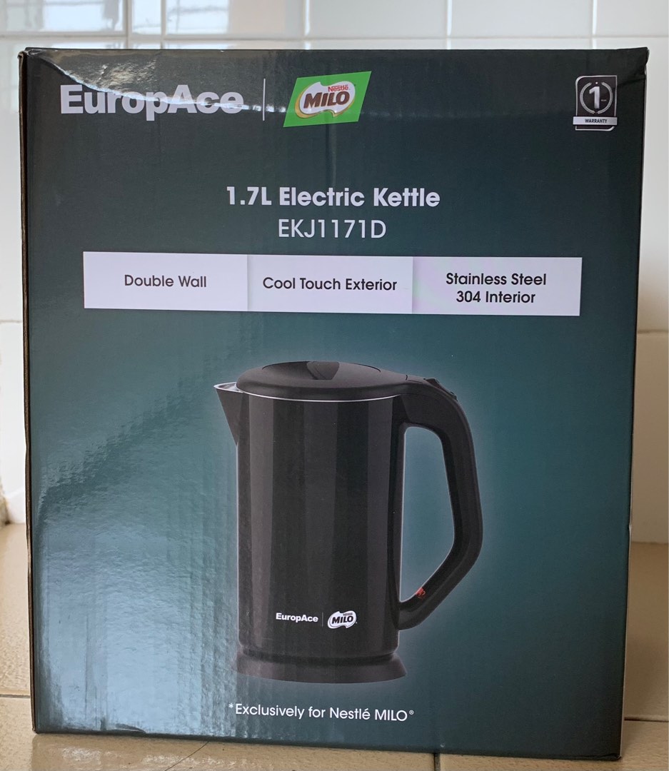 Electric Kettle 1.7l Europace, TV & Home Appliances, Kitchen Appliances ...