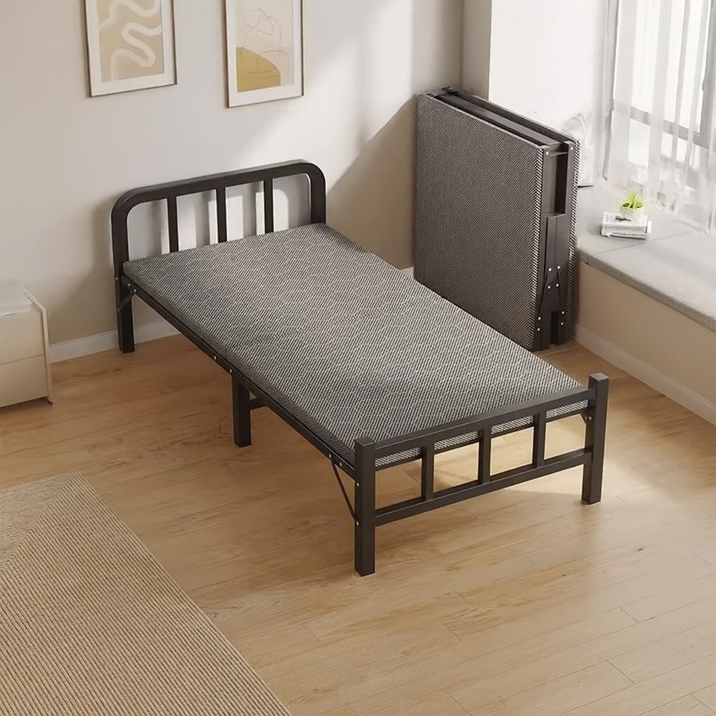 Foldable Metal Bed Frame | Compact Guest Bed Frame | Folding Bedroom ...