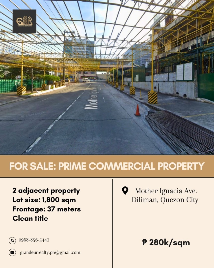 For Sale: Prime Commercial Property located at Mother Ignacia Ave. Diliman QC, Property, For ...
