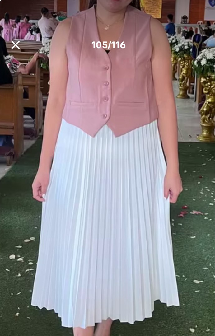 Formal coordinates skirt and vest terno set, Women's Fashion, Dresses ...