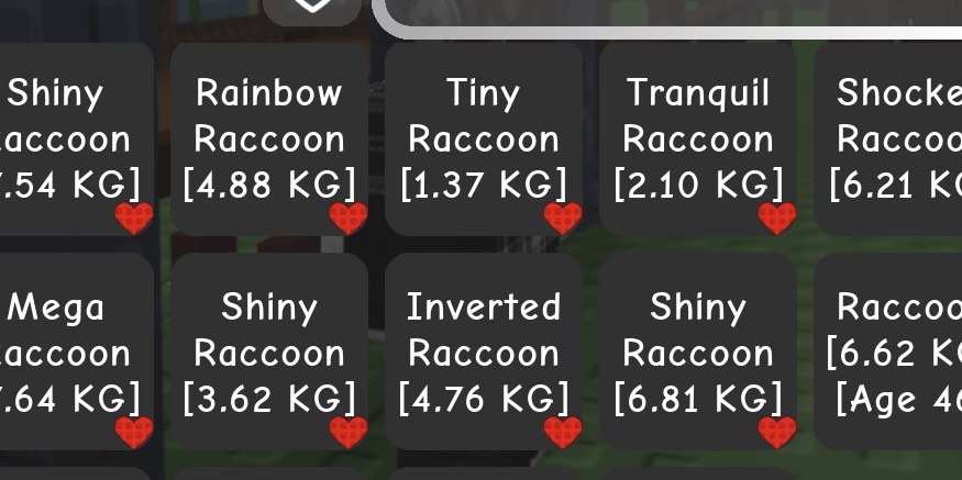 Grow a garden raccoon grow a garden pets grow a garden mutated pets ...