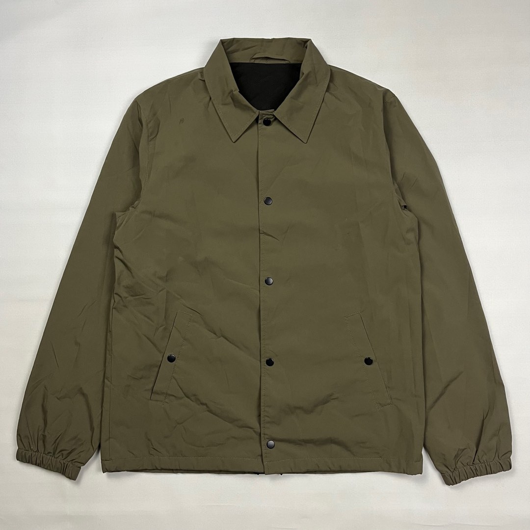 GU Olive Coach Jacket, Men's Fashion, Coats, Jackets and Outerwear on ...