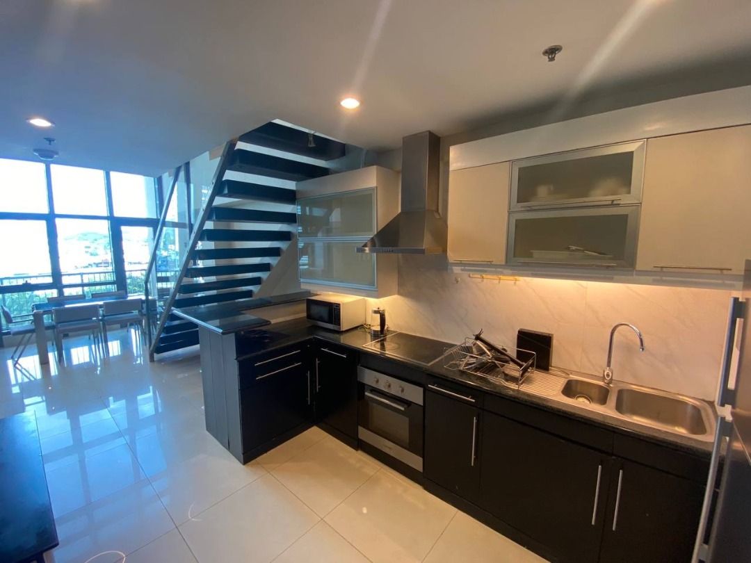 High Ceiling Two Bedroom Loft For Lease at Joya Rockwell Makati ...