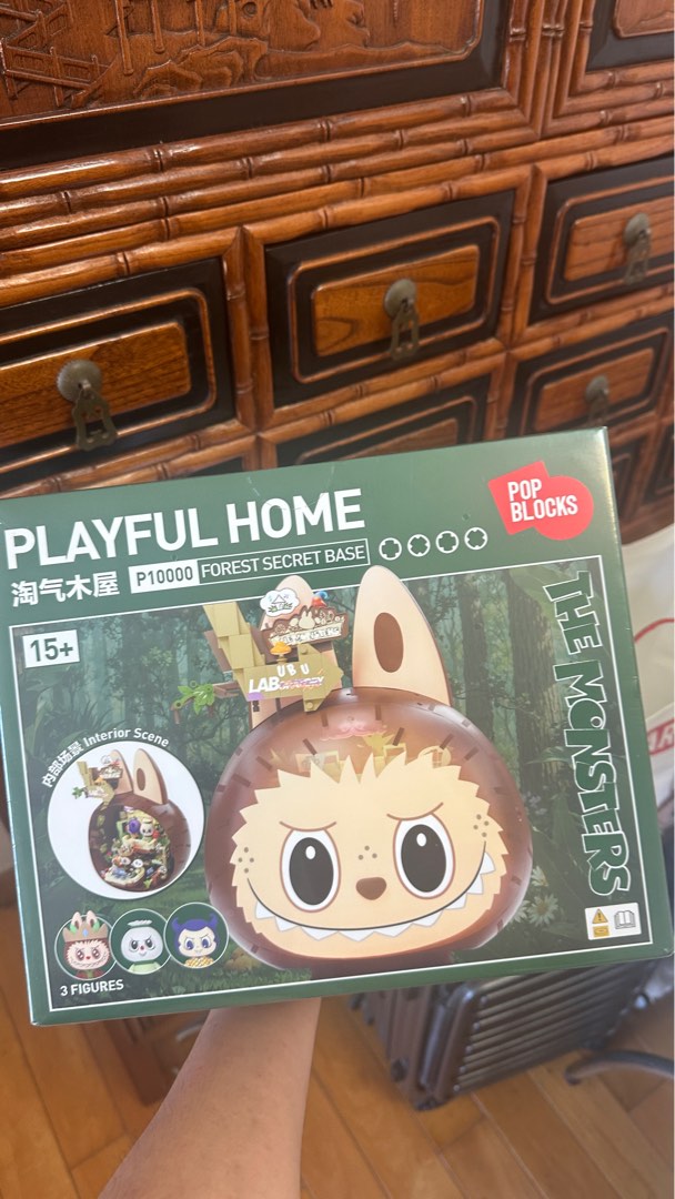 Labubu Pop Blocks The Monsters Forest Secret Base, 興趣及遊戲, 玩具 & 遊戲類 ...